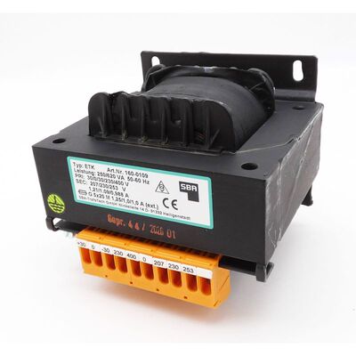 SBA ETK 160-0109 250/620VA PRI:30/0/30/230/400V SEC:207/230/