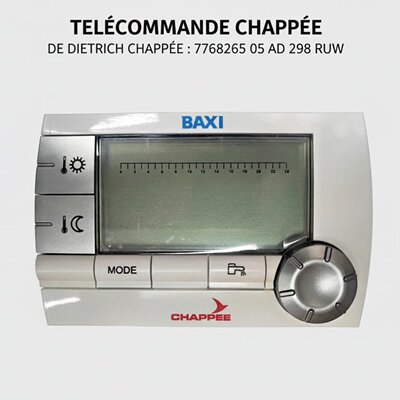 Telecommande Chappee  7768265 05 AD 298 RUW
