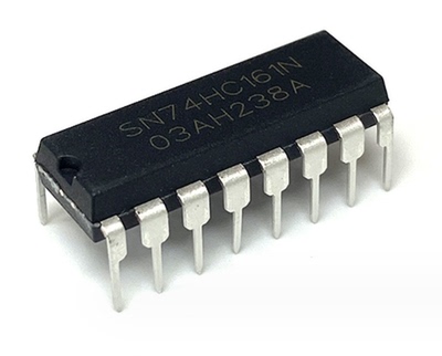 SN74HC161N 同步置数/异步复位同步4位二进制计数器 DIP16 中性