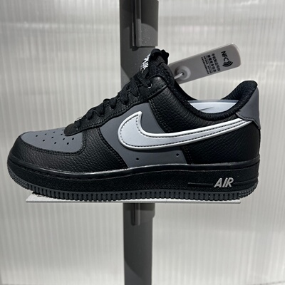 Nike耐克男鞋AF1空军一号黑灰酷感复古运动休闲板鞋 IR1475-010