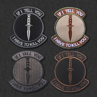 IFITELLYOU英文刺绣魔术贴