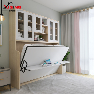 喜庆横翻侧翻隐形床壁床多功能折叠床隐藏墨菲床书桌写字桌一体