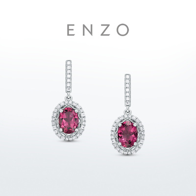 ENZO18K金碧玺钻石耳饰