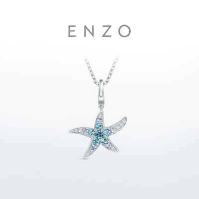 ENZO18K金多彩宝石钻石吊坠