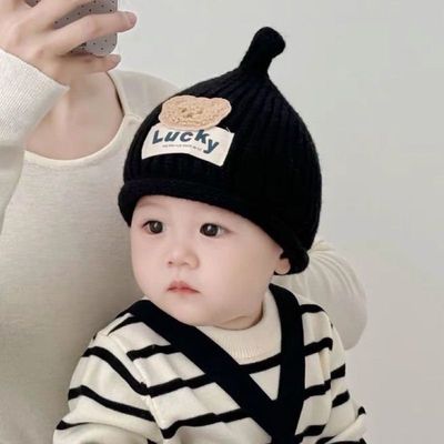 韩版婴儿帽子秋冬季可爱超萌揪揪帽男女宝宝套头帽