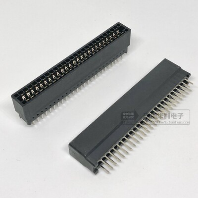 NDK/TAT野口总线脚距2.54mm插槽60P总线座2*30PCB金手指插座无耳