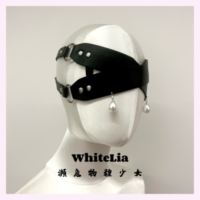 原创s遮光m皮革束缚面罩