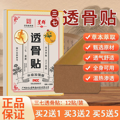 星群三七透骨贴颈椎腰椎