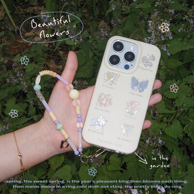 Puui原创17pro磨砂手机壳高级iphone16pro15promax苹果17promax简约闪粉带链条16promax手机壳