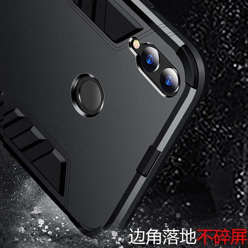 红米note7手机壳支架redminote7气囊防摔套。M1901F7E磨砂n0te7黑色M1901F7T全包note7Pro硬壳noto7 ...