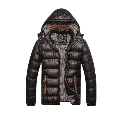 Men's cotton-padded coat warm winter and autumn hooded coat