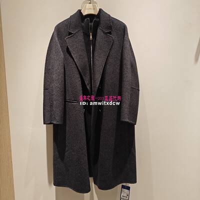 NAERSI娜尔思正品冬季绵羊毛外套NL00815X6两件套大衣NL00870E5