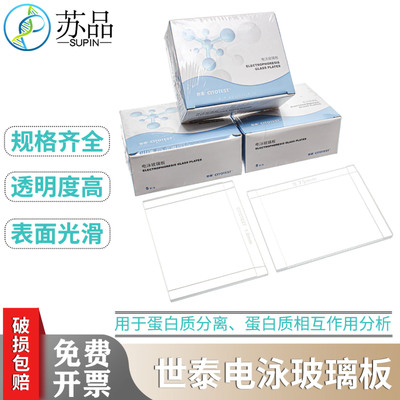 CITOTEST世泰电泳玻璃板六一长板短板平板垂直电泳WB蛋白凝胶电泳