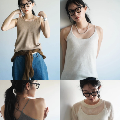 WOKERKER日系羊绒吊带羊毛