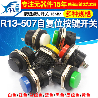 R13-507自复位点动开关16MM