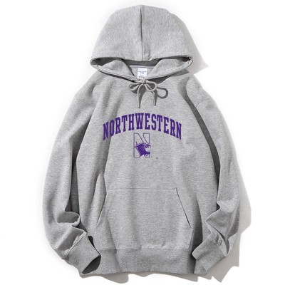 美国西北大学卫衣纪念品连帽卫衣