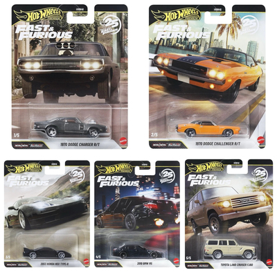 风火轮HotWheels速度与激情道奇宝马M5本田NSX丰田越野HNW46-Q