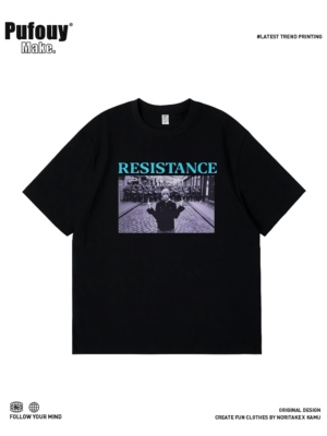 电影V字仇杀队V for Vendetta竖中指海报印花短袖T恤男女上衣半袖