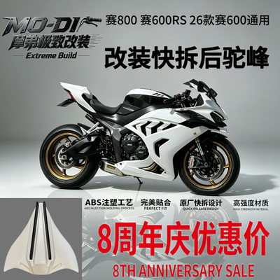 钱江赛600RS赛800改装双拼色快拆驼峰阿普利亚同款后驼峰