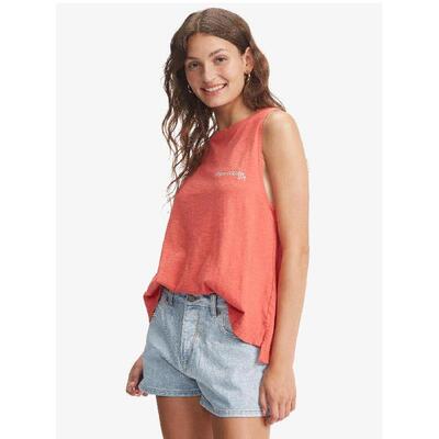 ROXY女无袖T恤背心砍袖纯色宽松吸汗透气百搭纯棉正品ARJZT07139