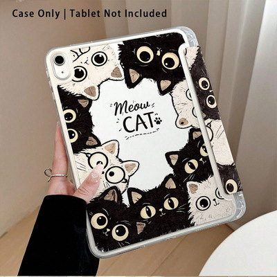 Cartoon Anti-Bending Acrylic iPad Case with Pencil Slot 适用 iPad Air 8 iPad Pro 11-inch iPad 9th