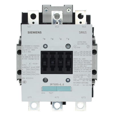 正品西门子 交直流 接触器 LISTED 165C 185A 3RT5055-6...6 220V