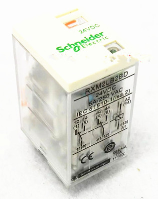 原装正品 施耐德 继电器 带灯 RXM2LB2BD DC24V 8脚中间继电器