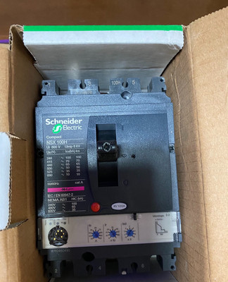 正品施耐德塑壳断路器NSX100H MIC 2.2 100 3PF LV429790 现货