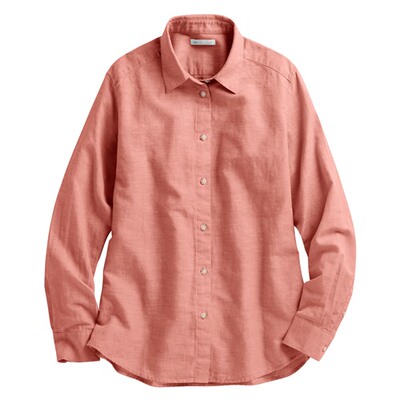 lativ 诚衣 棉麻长袖衬衫-女