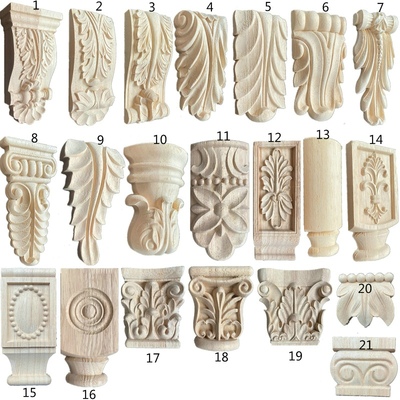欧式东阳木雕实木柱头