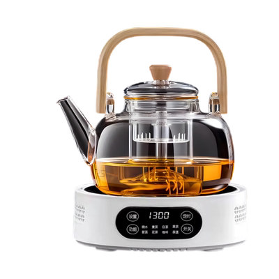 蒸煮一体玻璃壶煮茶器送6只杯