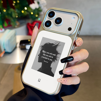 Ubermensch权志龙同款17promax手机壳iphone15哑光玻璃16pro磨砂防指纹苹果14plus日韩13/12明星周边17air