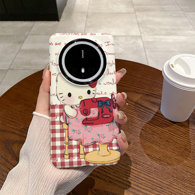 裁缝哈喽猫 适用于华为Mate60Pro手机壳Mate70全包边Mate70pro菲林磨砂二合一硅胶软壳硬壳保护套防摔耐脏