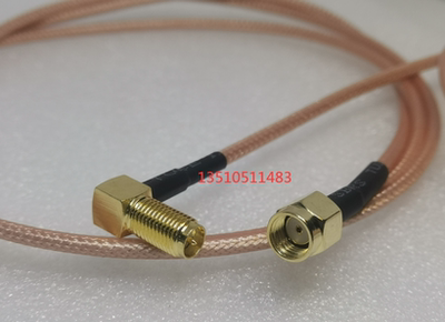 RG316D射频SMA母弯针转公孔线