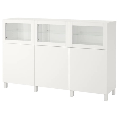 IKEA宜家BESTA贝达S12储物玻璃门展示柜北欧简约储物收纳柜