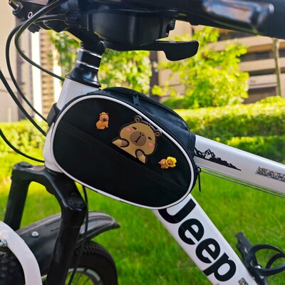自行车包上管包可爱卡通