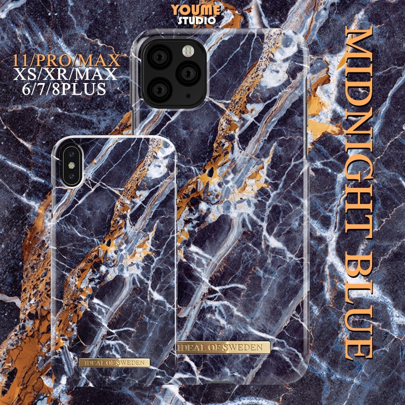 瑞典iDEAL OF SWEDEN午夜蓝大理石苹果11PRO/MAX/XSMAX磁吸手机壳_虎窝淘