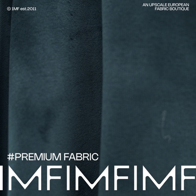 JIS 棉混纺 墨绿色绒面弹力布料 宽135CM 意大利进口J20109