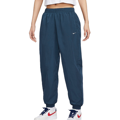 Nike耐克女裤春新款宽松运动休闲梭织速干束脚收口长裤FV7669-478