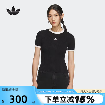adidas阿迪达斯三叶草OTT TIGHT修身半袖透气秋女短袖T恤 KS6110