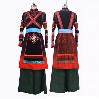 第十三届桃李杯幸福的脚步舞蹈服傣族群舞演出服彝族艺考服装云南