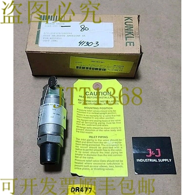 原装供应新 Kunkle 0140-C01-ME-80 不锈钢止裂阀 5Gpm 1/2