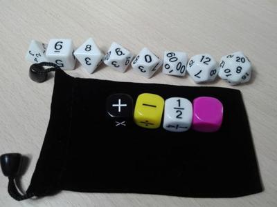 分数算术空白光板多面体骰子