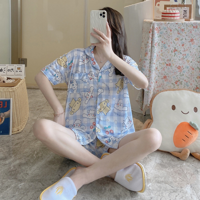 ins网红睡衣女纯棉家居服帕恰狗