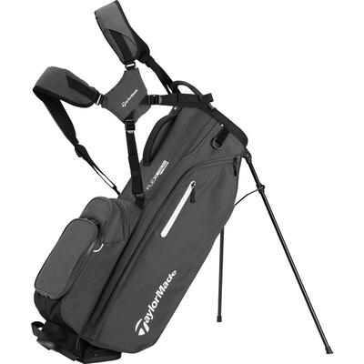 海外代购Taylormade男士高尔夫球包自动伸缩背带防水口袋黑色
