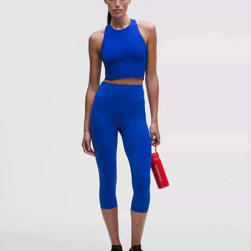 海外代购lululemon/露露乐蒙女士瑜伽长裤快干透气高腰五口袋