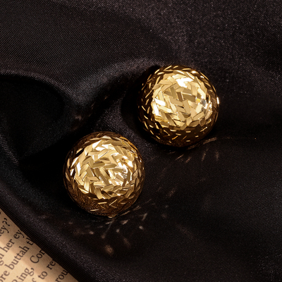 FRENCH轻度复古金属耳钉