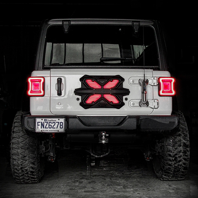 坦克300牧马人尾门封板牌照架