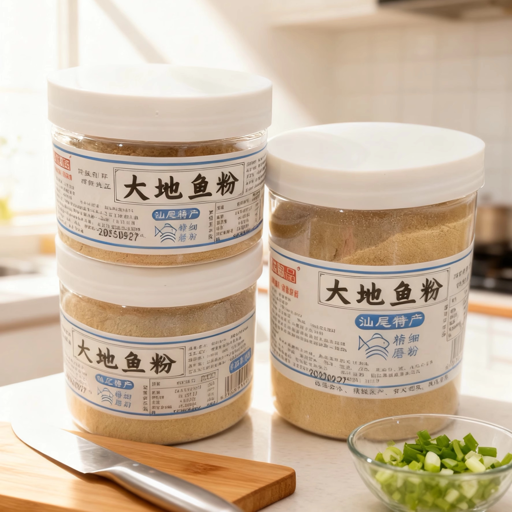潮汕大地鱼粉铁脯鱼粉商用翅脯粉比目鱼粉云吞面汤调味料汤底调料