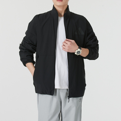 Adidas男子运动休闲健身夹克外套
